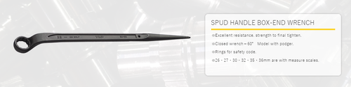 TOP 60°angle 12 sided 21mm Offset Wrench Spud Handle 315g 353mm SM-21 ...
