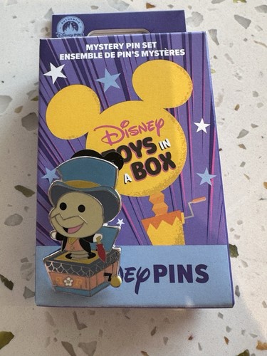 2025 DISNEY TOYS IN A BOX MYSTERY PIN JIMINY CRICKET JACK-IN-THE-BOX | eBay