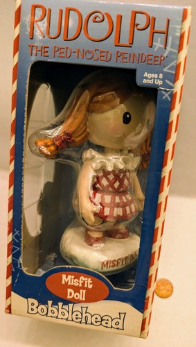 Rudolph The Red-Nosed Reindeer.MISFIT DOLL.Bobblehead DOLLY.figure ...