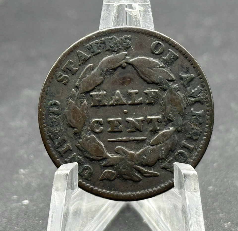 1835 Capped Bust Half Cent US Copper Coin | eBay