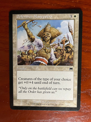 MTG Defensive Maneuvers SINGLE USED EXCELLENT CONDITION SEE PHOTOS | eBay