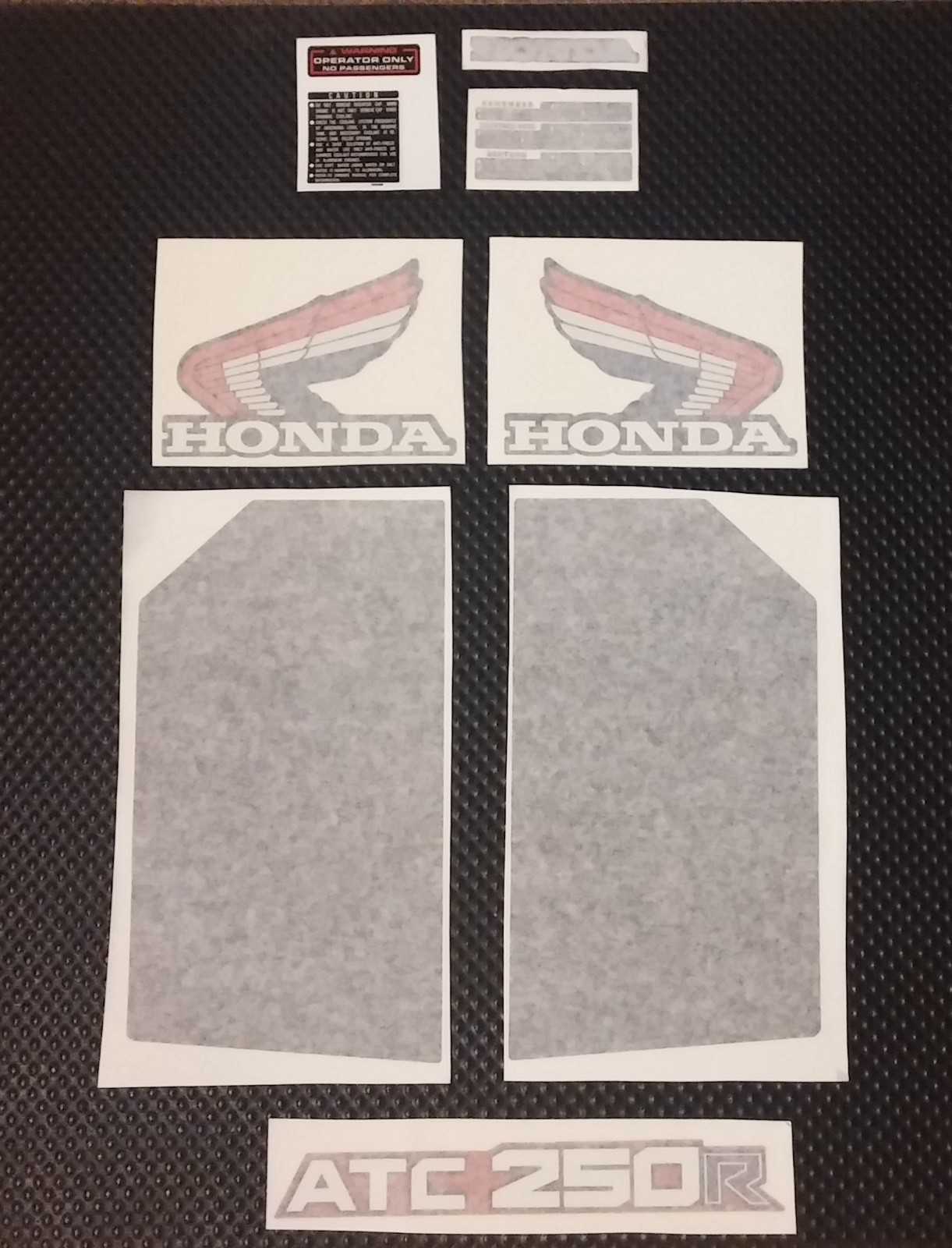 1985 Honda ATC250R OEM Type Decal Kit! 85 ATC 250R 3 Wheeler. (9 ...