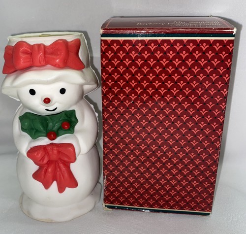 Avon Mrs. Snowlight Bayberry Fragrance Snowman Candle New In Box ...