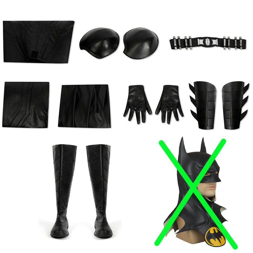 Movie Flashpoint Batman Cosplay Costume Superhero Complete Outfit | eBay