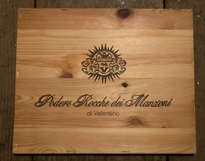 Rare Wine Crate Wood Panel - Podere Rocche dei Manzoni di Valentino | eBay