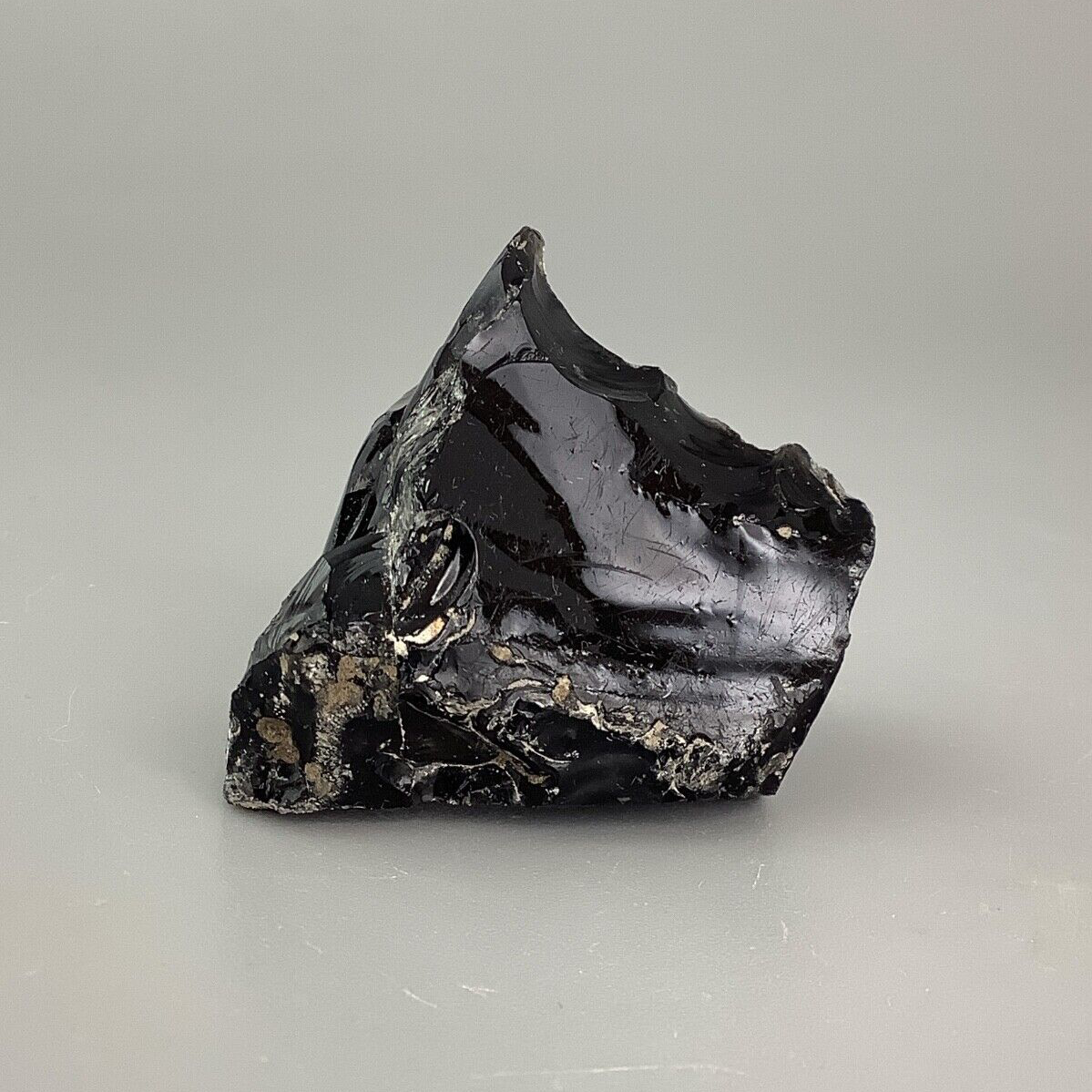 Obsidian Volcanic Glass Black Obsidian Stone Specimen Dragon Glass