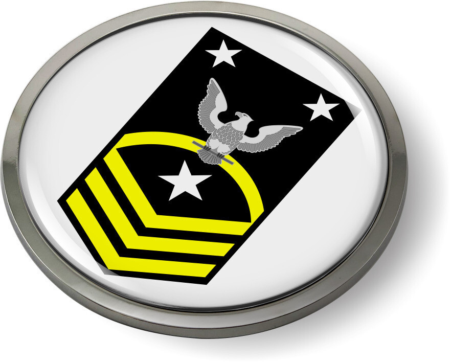 U.S. Navy Enlisted Ranks & Insignias, Emblems, Car Stickers CHROME ...