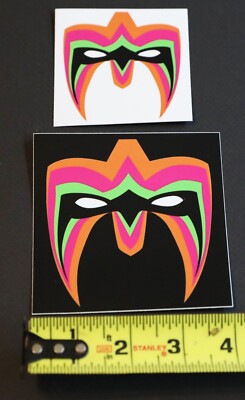 Ultimate Warrior Sticker Lot #3 One 4" x 4" & One 3" x 3" | eBay