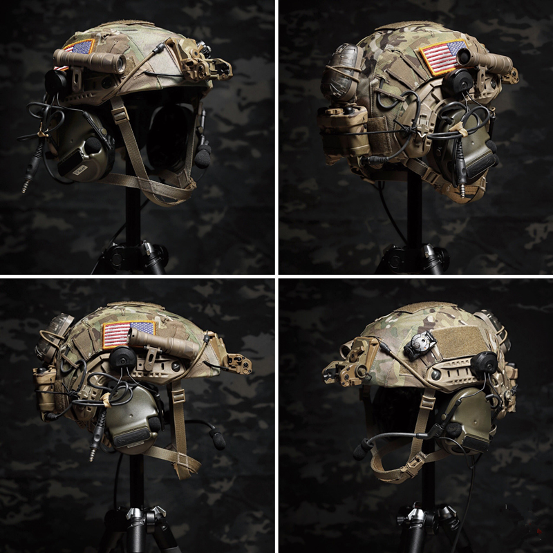 CNC Functional GSGM DPAM NVG Mount w/4-Hole Helmet Shroud for ANVIS ...