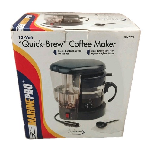 MARINEPRO QUICK-BREW COFFEE MAKER FOR RVS-BOATS-AUTOS 12VOLTS~NEW MPAT ...