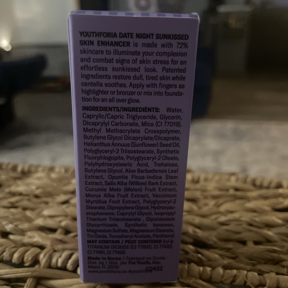 NEW NIB Youth Foria Date Night Sunkissed Liquid Skin Enhancer In Illuminating | eBay