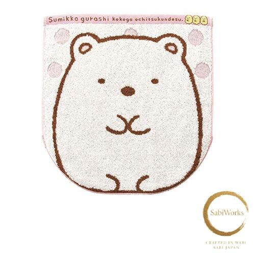 New Marushin Sumikko Gurashi Hand Towel 34 x 36 cm Polka Dot Polar Bear ...