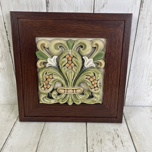 David Ellison Pottery 6” Relief Architectural Tile Framed Hanging ...
