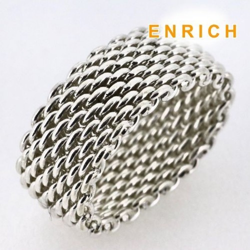 Tiffany Co. #7 Somerset Mesh Ring 54.5 Silver 925 9761 | eBay