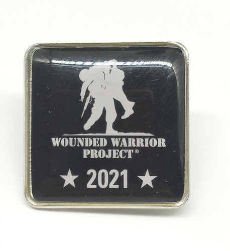 Wounded Warrior Project 2021 Pinback Lapel Pin Hat Pin Black Enamel ...