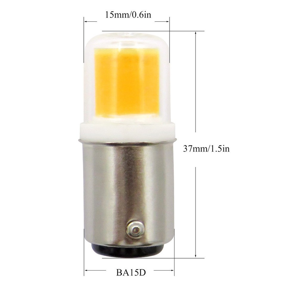 6pcs Ba15d B15 Bayonet Base LED Bulb 4W 400LM COB1511 110V 120V ...