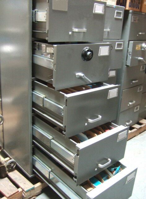 Safe Heavy Duty Mosler GSA 5 Drawer File Cabinet Combination Lock 600 ...