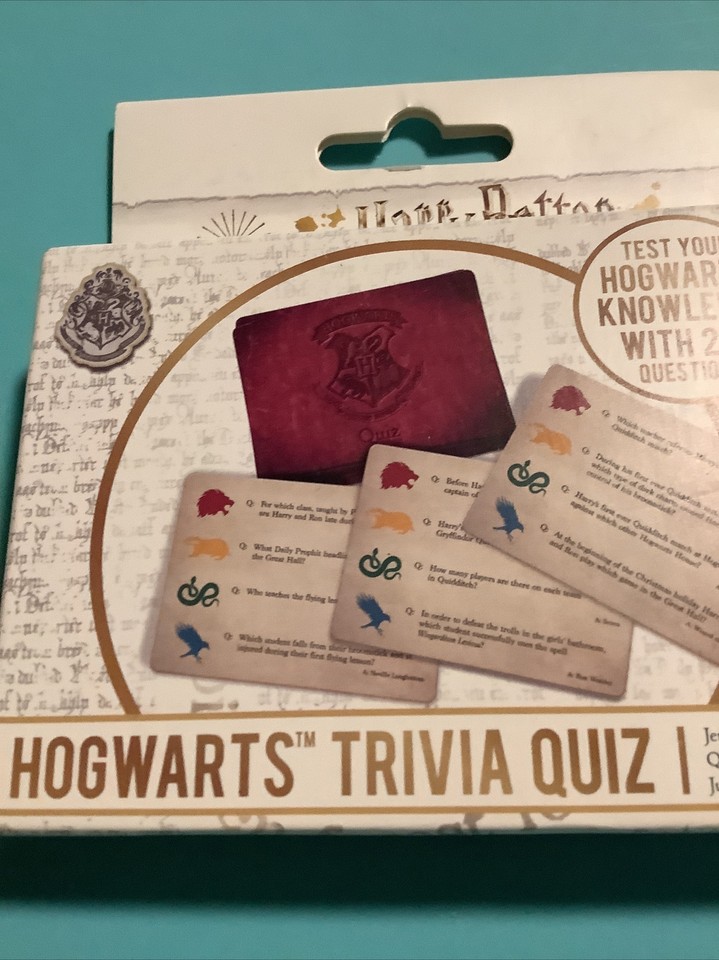 Harry Potter Wizarding World Hogwarts Trivia Quiz Game - 200 Questions ...
