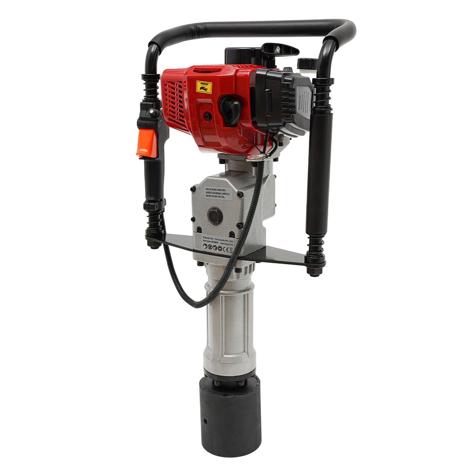 52CC Gas Powered T-Post Driver Fence Farm Push Pile Hand Pull Start Air ...