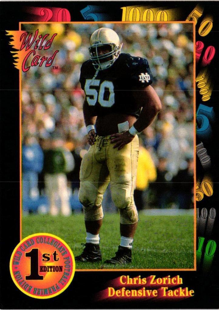 CHRIS ZORICH CARD #50 BUY ANY 2 ITEMS FOR 50% OFF B1006R4S23P3 | eBay