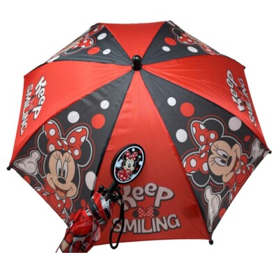 Minnie Mouse Umbrella Rain Sun Little Kids Children Girls Toddler Light ...