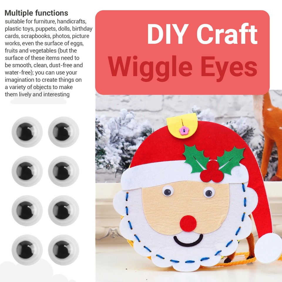 1000 Pieces Eyes Self Adhesive Googly Eyes for DIY Craft Scrapbooking ...