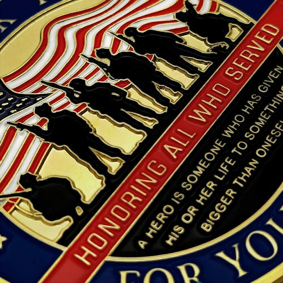 50Pcs Thank You for Your Service Military Appreciation Challenge Coin ...