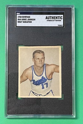 1948 BOWMAN ARNIE JOHNSON GRAY VARIATION #44 SGC AUTHENTIC ROYALS | eBay