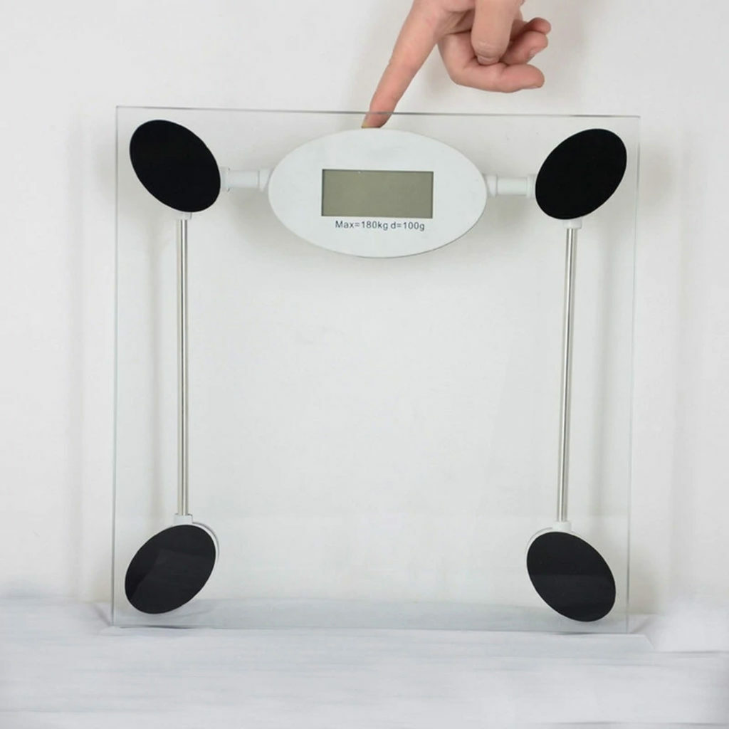 Glass Lcd Digital Electronic 130kg Lb Weighing Body Scales Bathroom