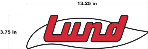 1960's, 1970's Lund Boat Decal, Vintage, Classic Boat, Sticker, 60's ...