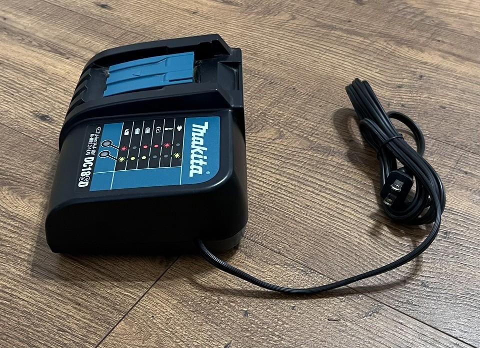 Makita DC18SD 18 Volt 18V Lithium Ion Standard Battery Charger, Blue ...