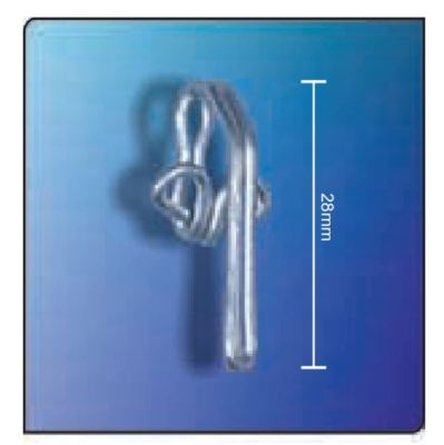 28mm Zinc Plated Steel Curtain Gathering Hook (25 Pk) | eBay Australia