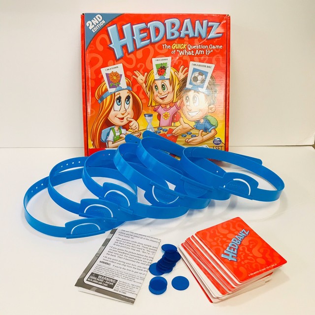 Hedbanz Card Question Board Game 2nd Edition Headbands Headbanz What am ...