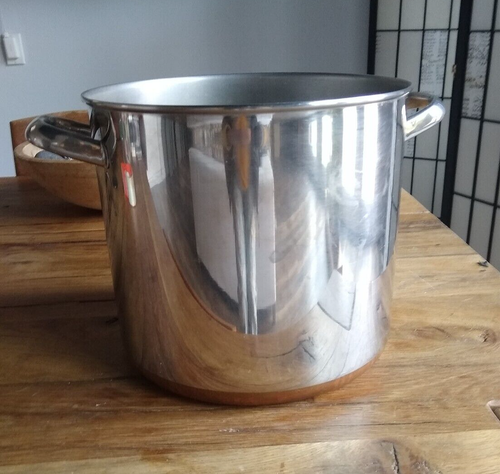 Vintage Revere Ware 12 Qt Copper Bottom Stock Pot Stainless 1801 | eBay