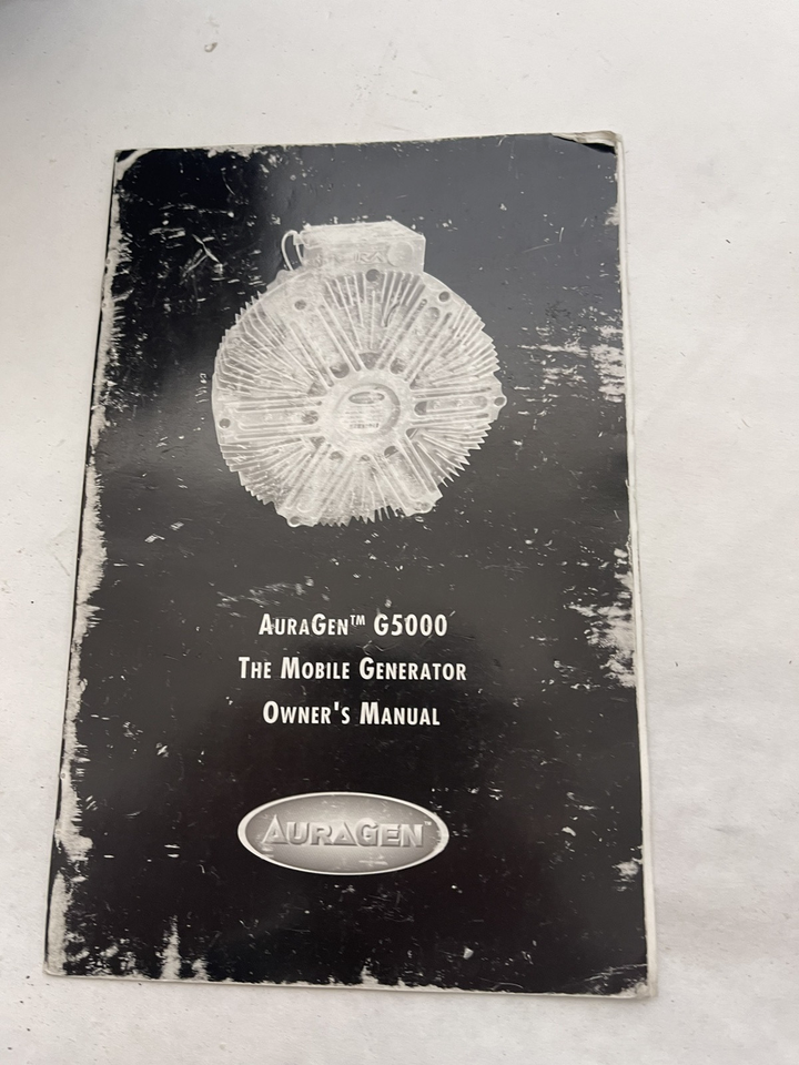 AuraGen G8500 Mobile Generator, Induction Power Source M080-132 | eBay