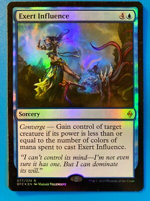 MTG 1x FOIL Exert Influence Battle for Zendikar Modern Magic the ...