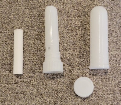 NEW 24 pc Essential Oil Unscented WHITE Nasal Inhaler Tube Wick US ...