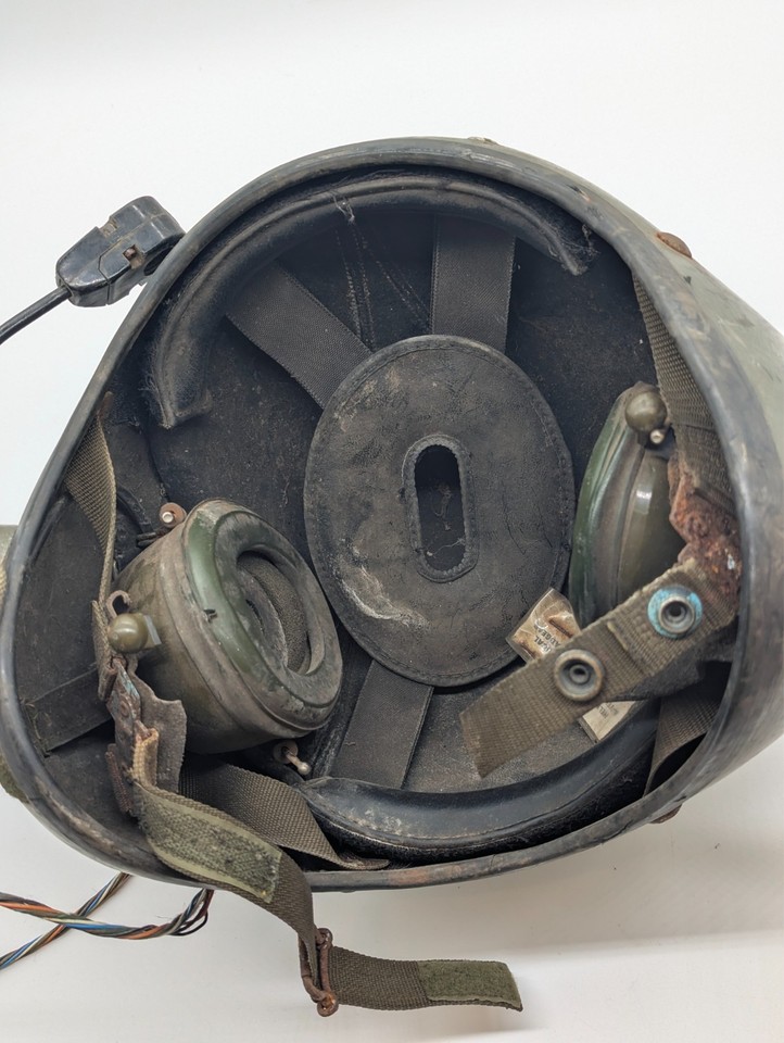 British Army Amplivox AFV Vehicle Crewman's Helmet Iraq Bringback 1999 ...