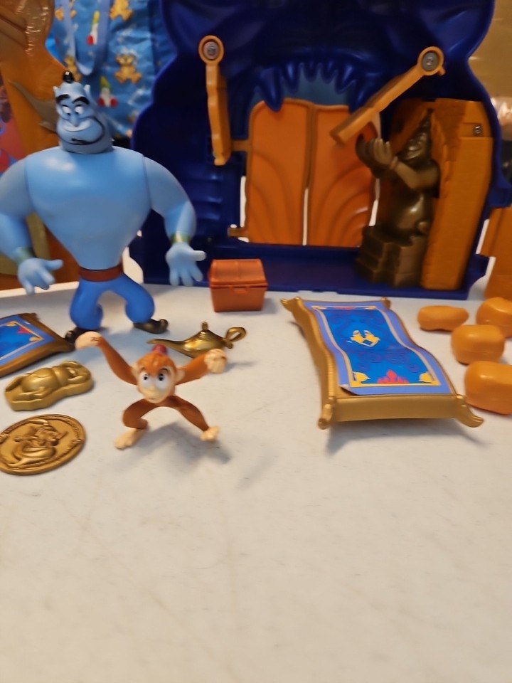 Mattel Aladdin 1990s Playset Cave of Wonders with Figures and Magic ...