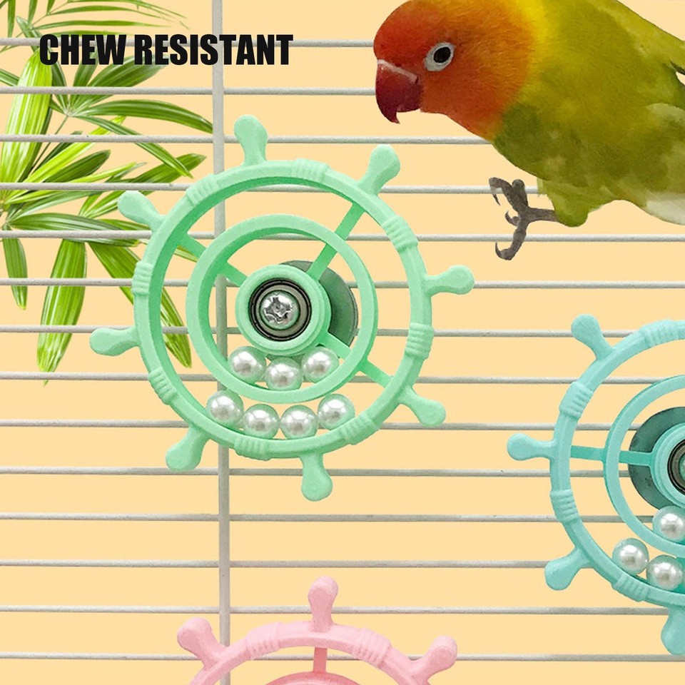 Bird Spin Wheel Fun Interactive Chewing Execiser 360-Degree Rotatable ...