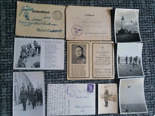 original german ww2 Bundle Photos. Feldpost Adolf Hitler Death Card ...