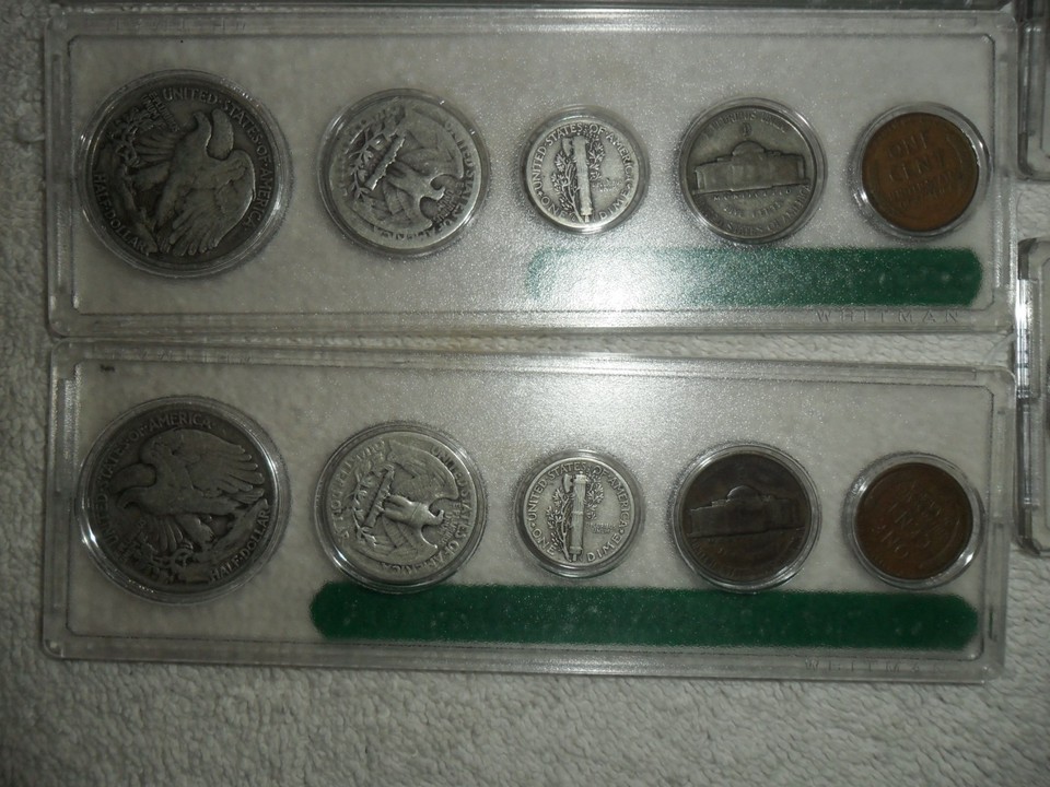 Liberty Walking 1944 P D S Year Set and Obsolete Time Set Lot | eBay