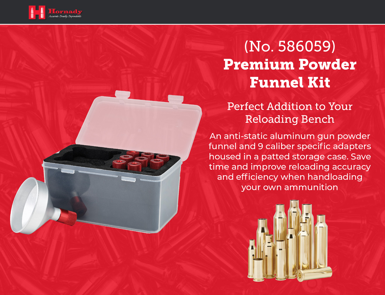 Hornady Premium Powder Funnel Kit, 586059 | eBay
