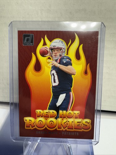 🔥DRAKE MAYE Red Hot Rookies - 2024 Donruss Rookie Card - New England ...