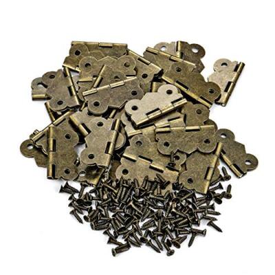 40 Pack Jewelry Box Hardware Antique Hinges for Crafts Wooden Box ...