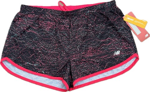NEW BALANCE WOMEN'S NBDRY CRE PRINTED RUNNING SHORT SZ L. WS73833BKP | eBay