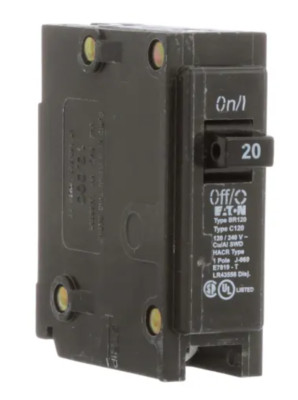 Eaton BR120 20A 1P 120/240V~ Miniature Circuit Breaker Used | eBay