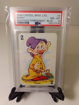 1938 Disney Castell bros. Card dopey PSA 8 blue black | eBay