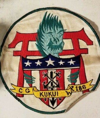 VIETNAM ERA PATCH COAST GUARD LARGE 10" USCGC KUKUI SEA MONSTER | eBay