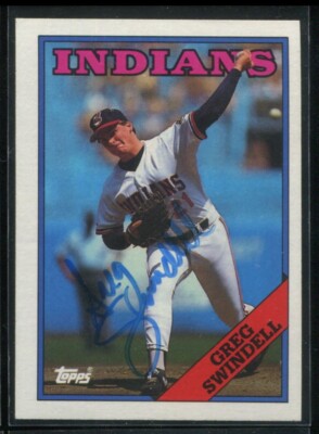 1988 Topps #22 Greg Swindell Signed Autograph Cleveland Indians *26364 ...